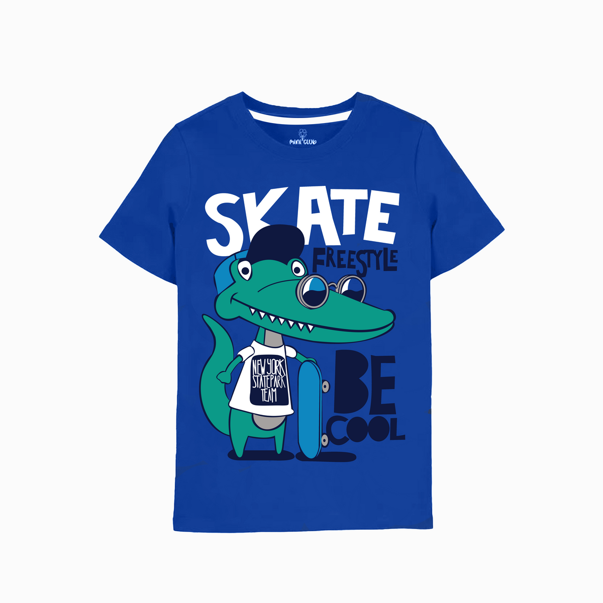 Blue skate kids t-shirt – Mini Club